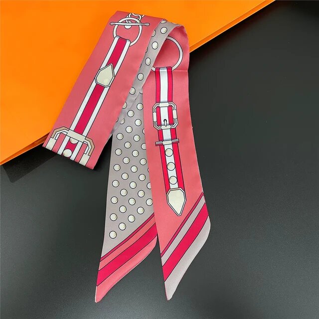 Новинка 2025, женский шарф с принтом зебры и льва, роскошный брендовый шелковый шарф, модная повязка на голову, шейный платок, дизайнерский шарф