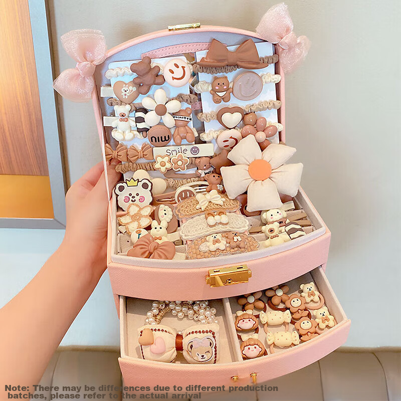 Beimu Xing Toy, Girl's Birthday Gift, 3-6 Years Old, Hair Accessories Gift Box, Children's Toy, 4-7 Years Old, Little Girl Hair Clips, Jewelry Box