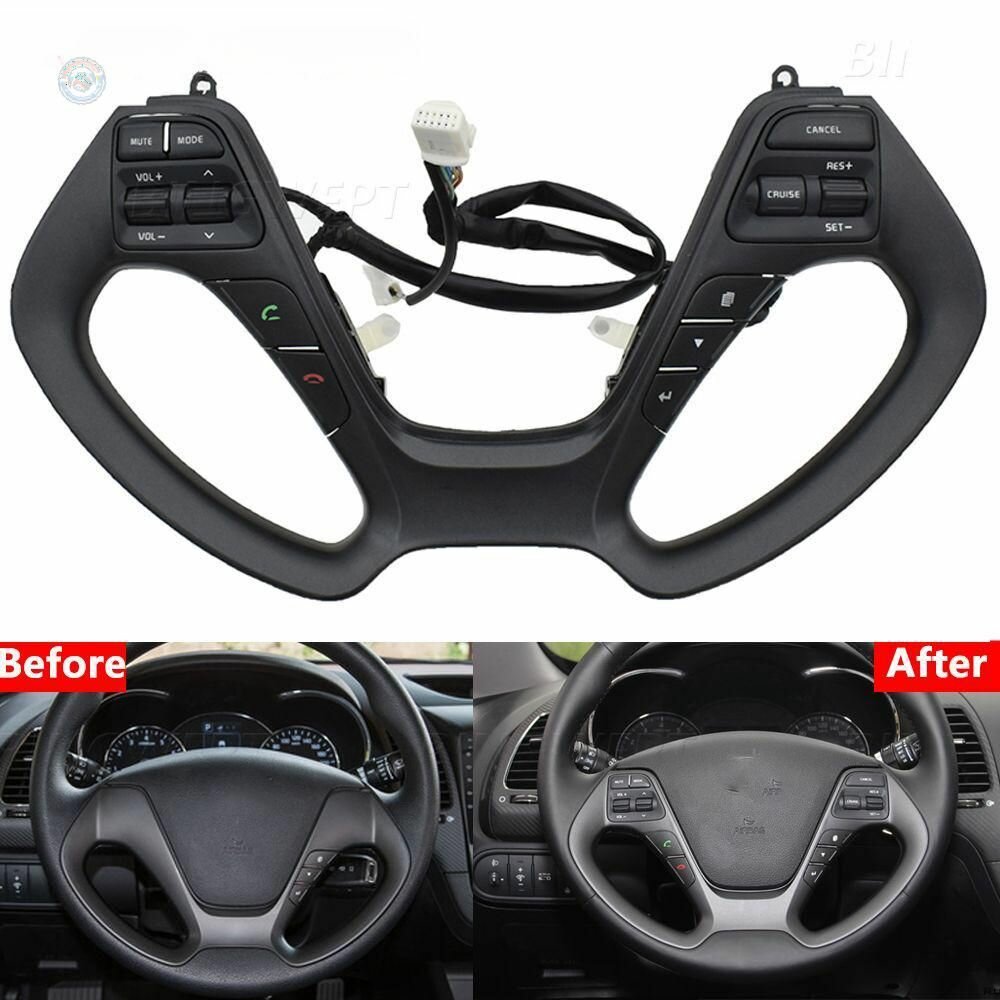 Многофункциональная кнопка рулевого управления с Bluetooth для Kia K3 K3S Cerato Ceed JD Rio 3 высокое качество ABS, удобное управление