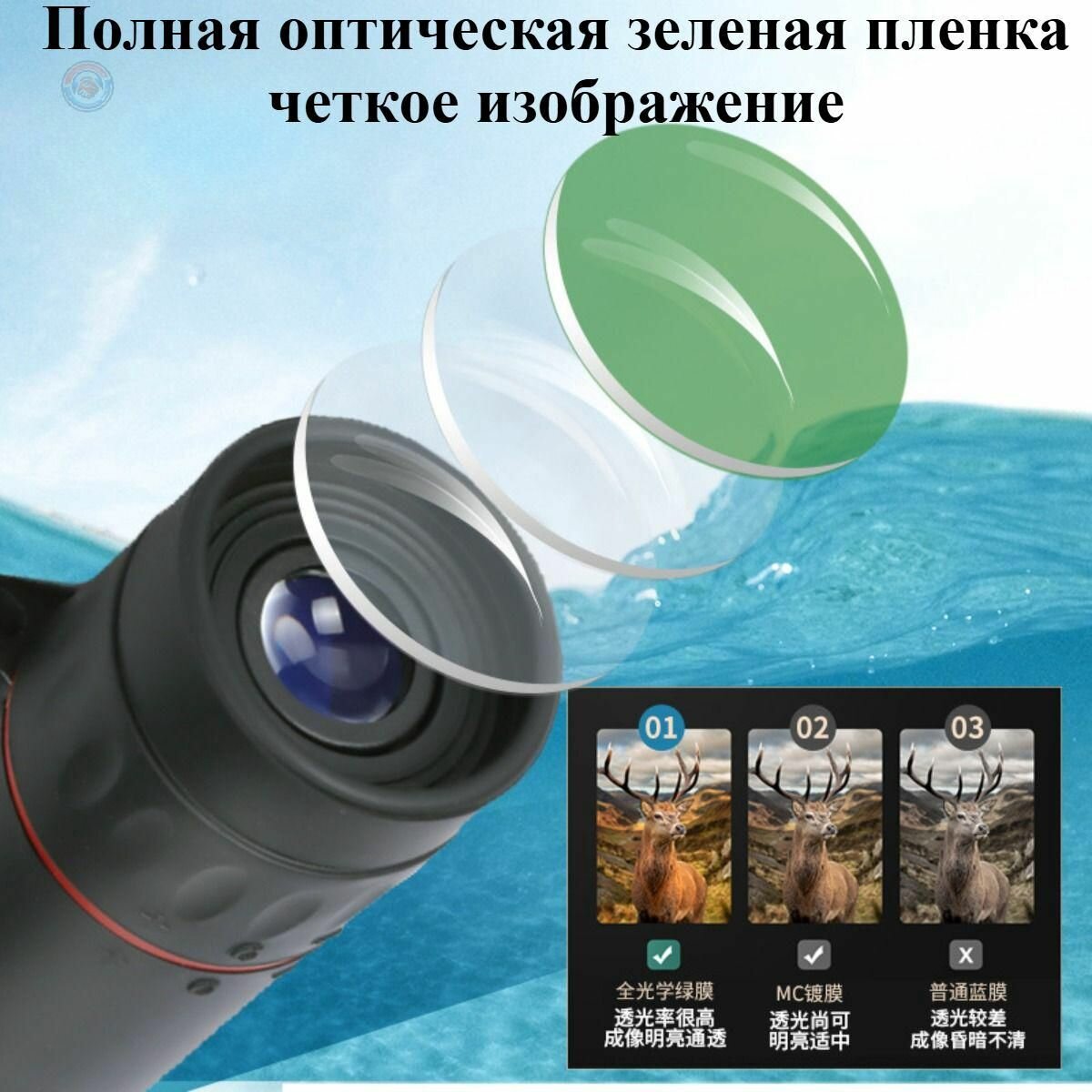 Портативный монокулярный телескоп для путешествий с высокой четкостью изображения незаменимый спутник в походах и наблюдениях