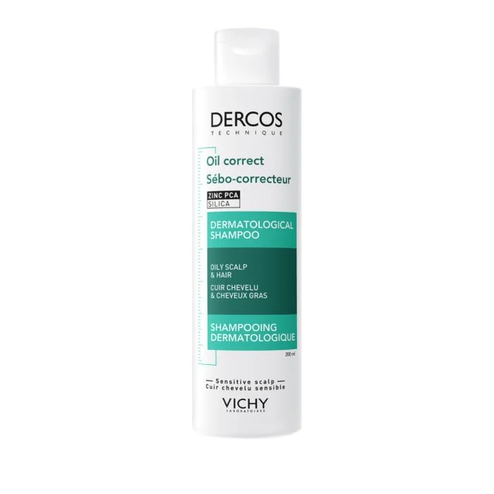 Шампунь Vichy Dercos Oil Control, для жирных и чувствительных волос, 200мл