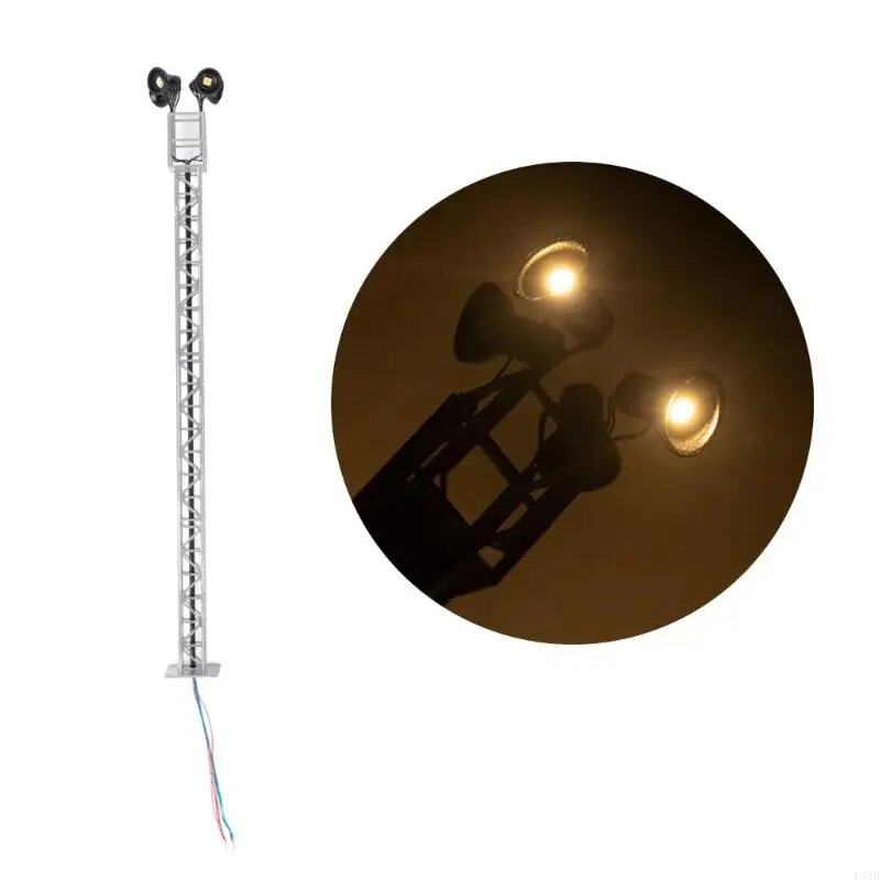 Модель железнодорожного фонаря 1:87 Green/Blue/Silver Silver