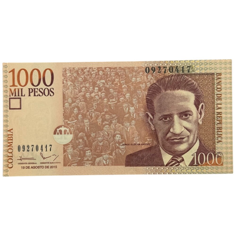 Колумбия 1000 песо 2015 г.