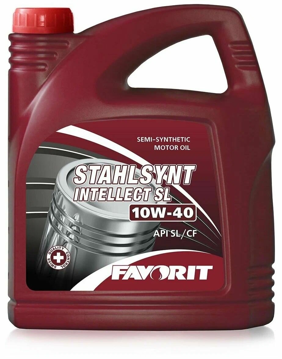 Масло Favorit STAHLSYNT Intelleсt SL SAE 10W-40 (API SL/CF) моторное п/синт. (4 л)