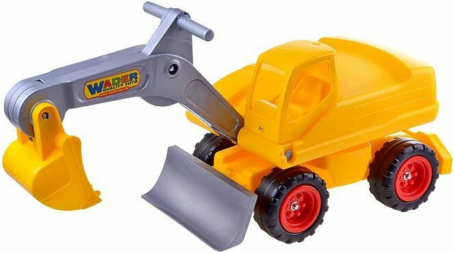 Пластиковая модель "Мега-экскаватор колёсный" для детей, игрушечный транспорт, машинка детская, сюжетно-ролевая игрушка для дома и песочницы