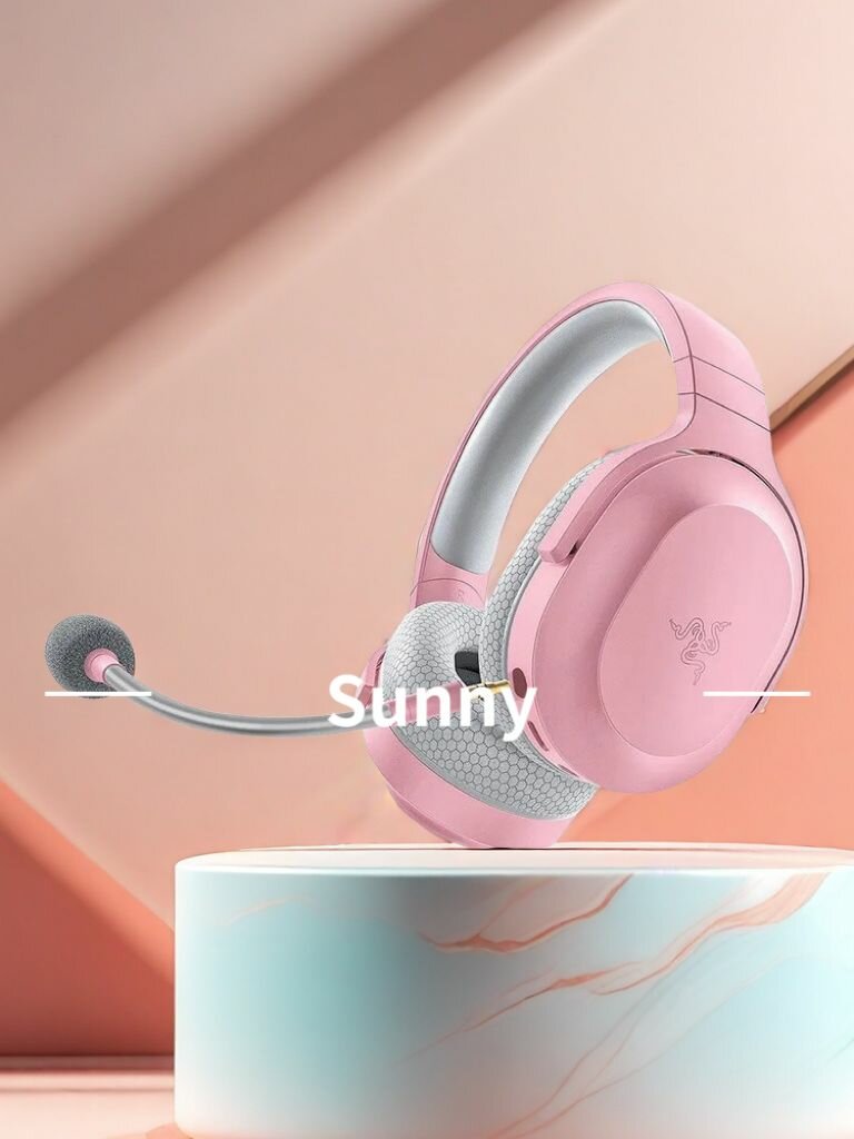 Наушники Razer Barracuda X, накладные, розовые, Bluetooth 5.2, до 20 ч, складные