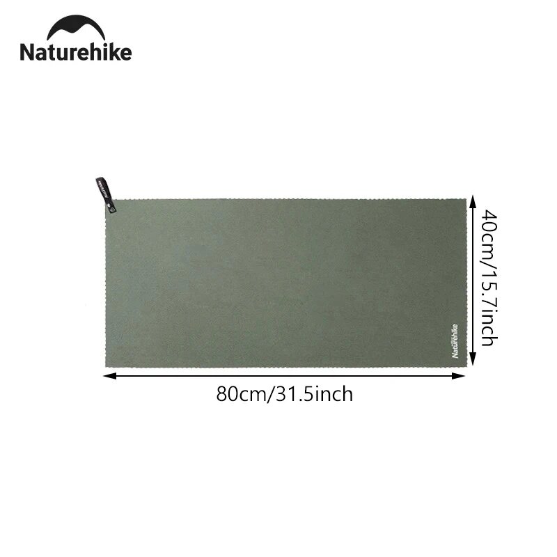 Naturehike спортивное полотенце Olive 80x40 см