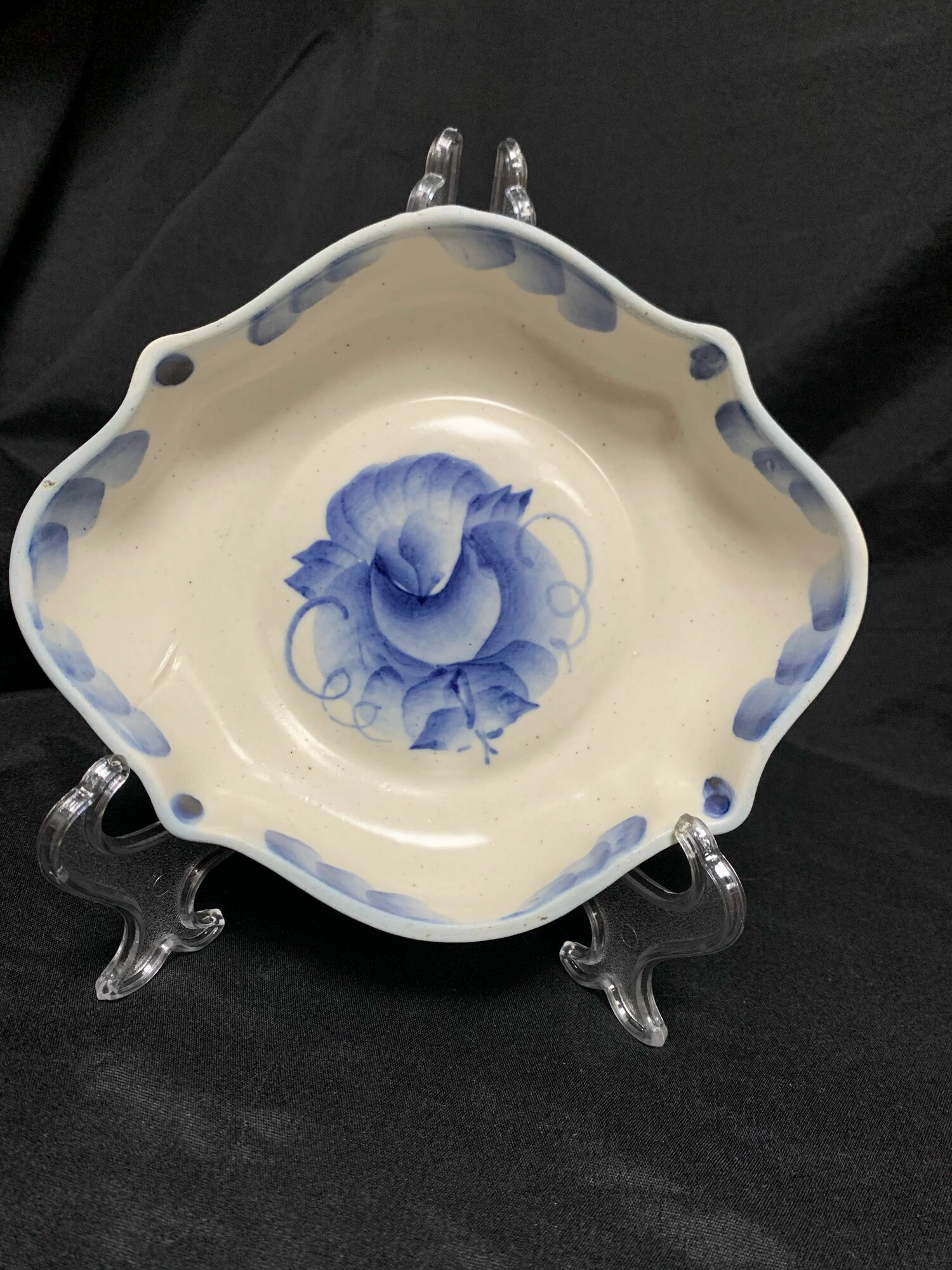 Салатник Гжель (светло-голубой)