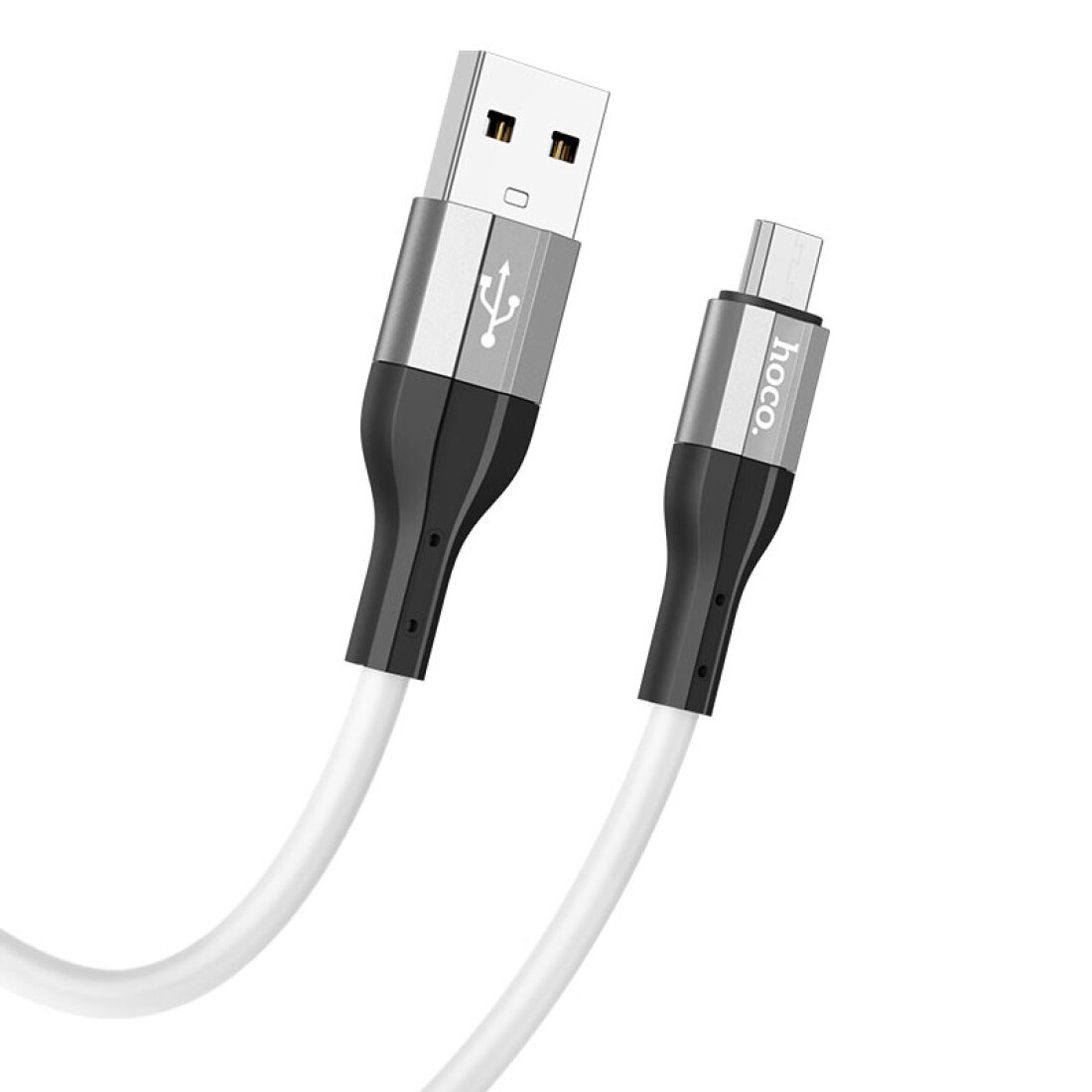 USB Кабель Micro, HOCO, X72, силиконовый, 1м, белый