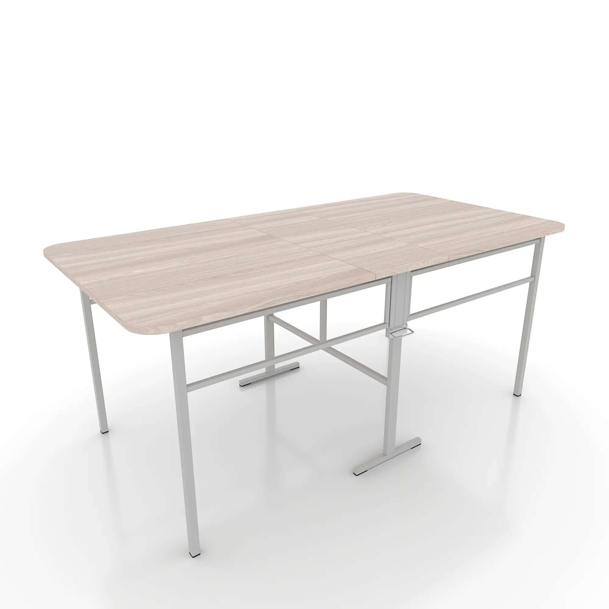 Стол книжка трансформер от производителя "Лайт Standart Plus" - 1770х1000х750 цвет Шимо Светлый подстолье Светлое