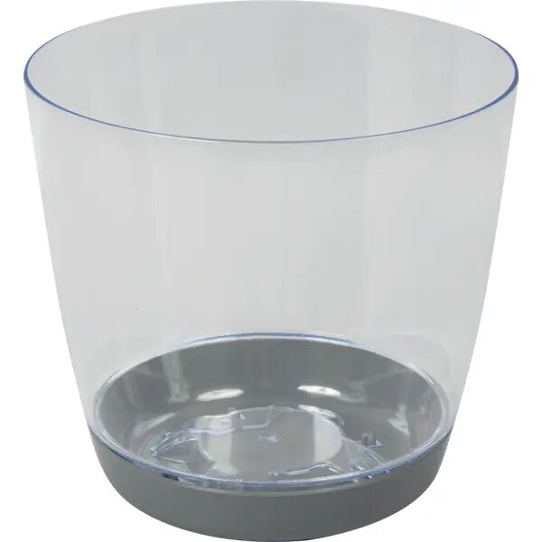 Кашпо Idea Орхидея ø14 h13 см v1.5 л полистирол прозрачный