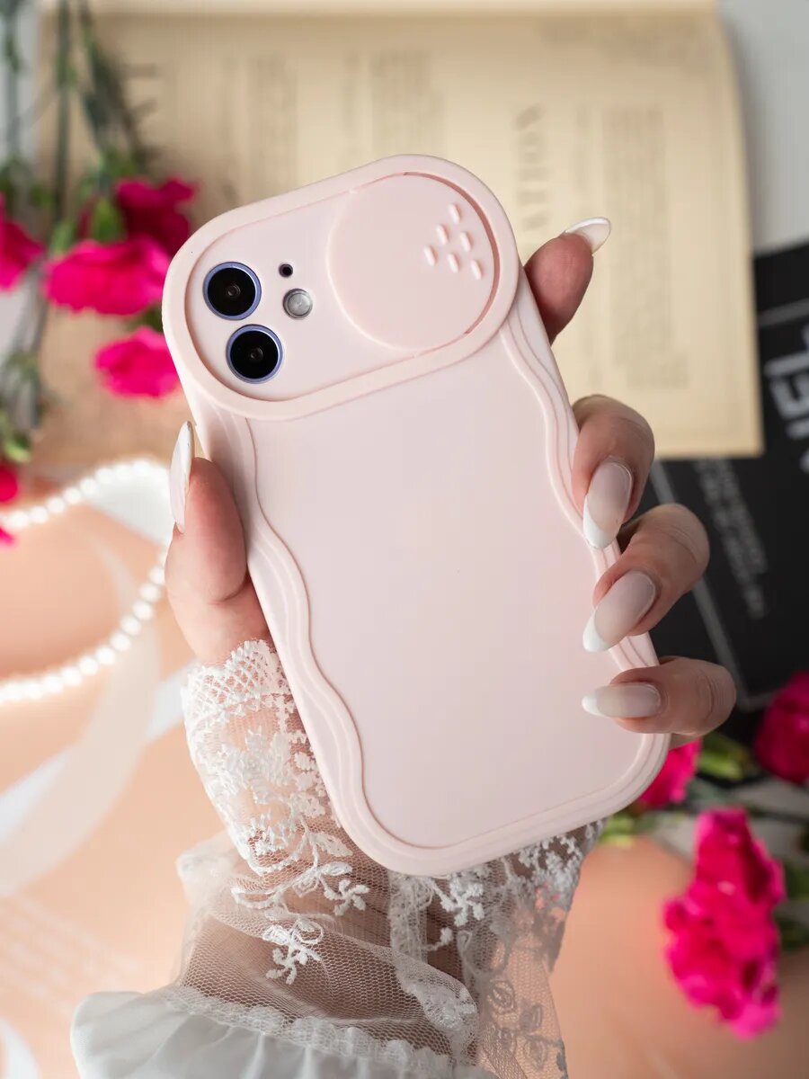 Чехол О'Кейси, для iPhone 12, накладка, защита камеры, розовый