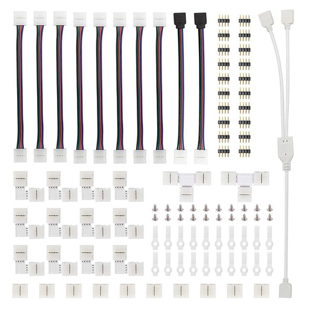4-Контактный Комплект Разъемов для Светодиодной Ленты LED Light DIY Accessories с 2-Полосным Разветвителем