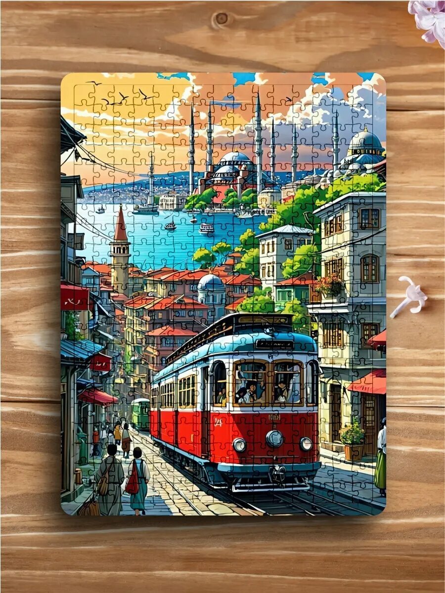 Деревянный пазл в подарок "Стамбул"