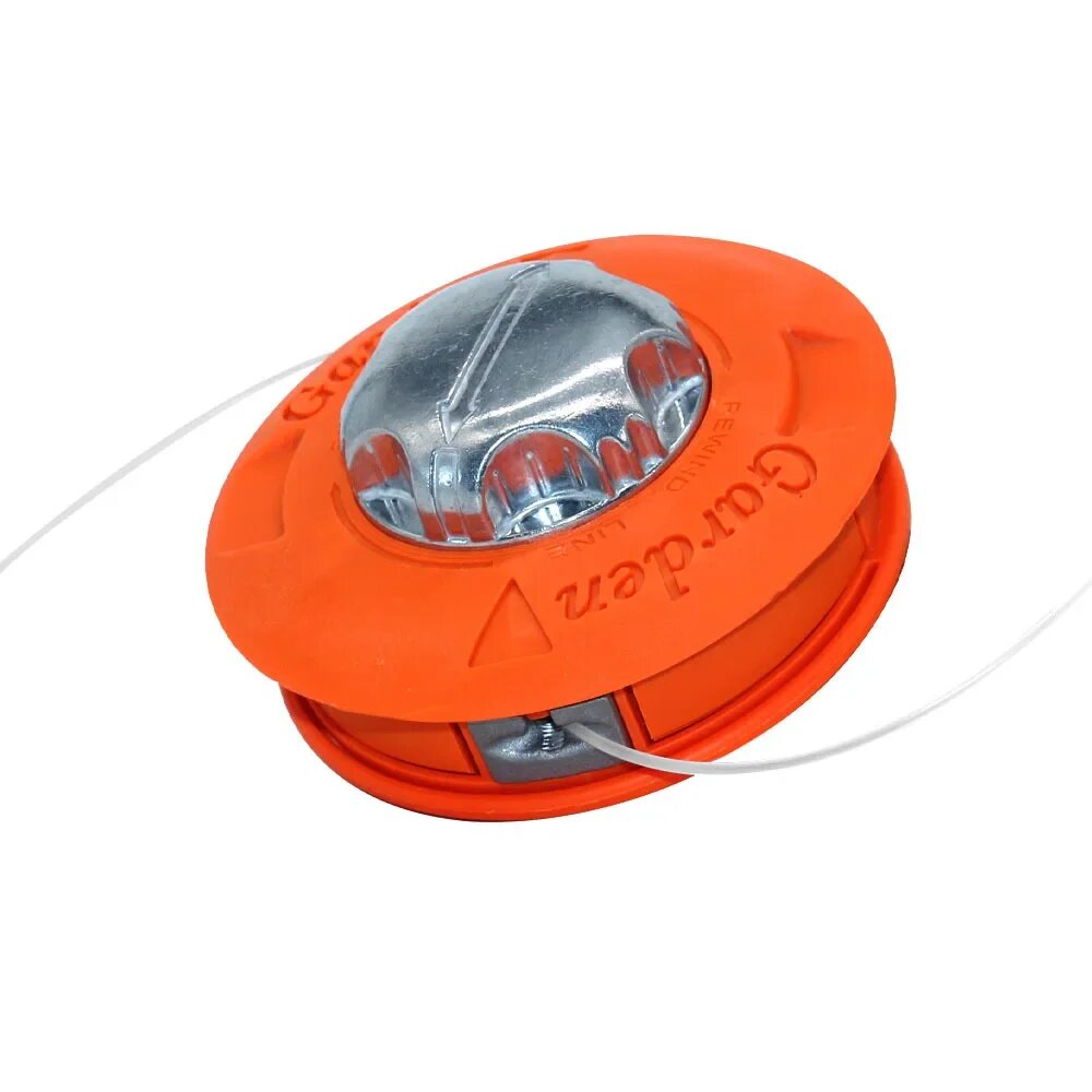 M10 Алюминиевая нейлоновая щетка Косилка Ударная катушка Триммер для травы 2-линейная режущая головка Резьбовая линия Струнная пила Щетка для травы Косилка, Trimmer Head