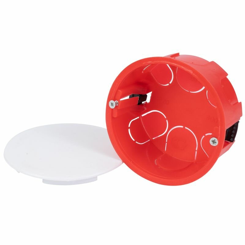 Коробка распределительная встраиваемая для гипсокартона и полых стен 80х80х40 мм (3шт)