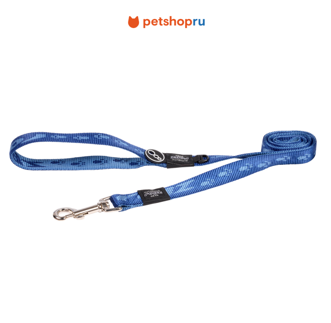 Rogz поводок "Alpinist", р-р S, ш: 1,1см, дл: 1,8м, темно-синий