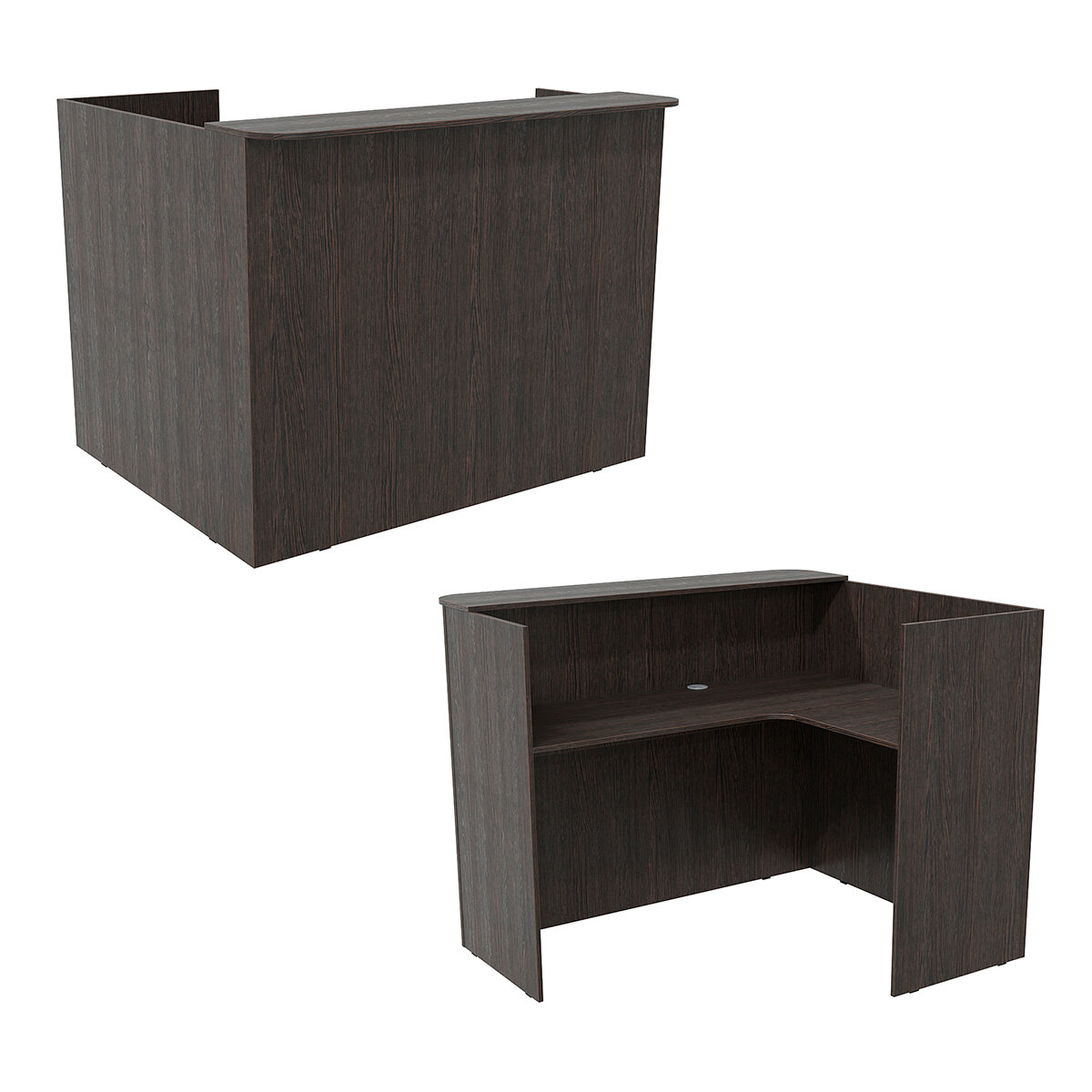 Ресепшн "Виват" №49 угловой левосторонний, Дуб Венге. Производитель товара - компания Westcom.