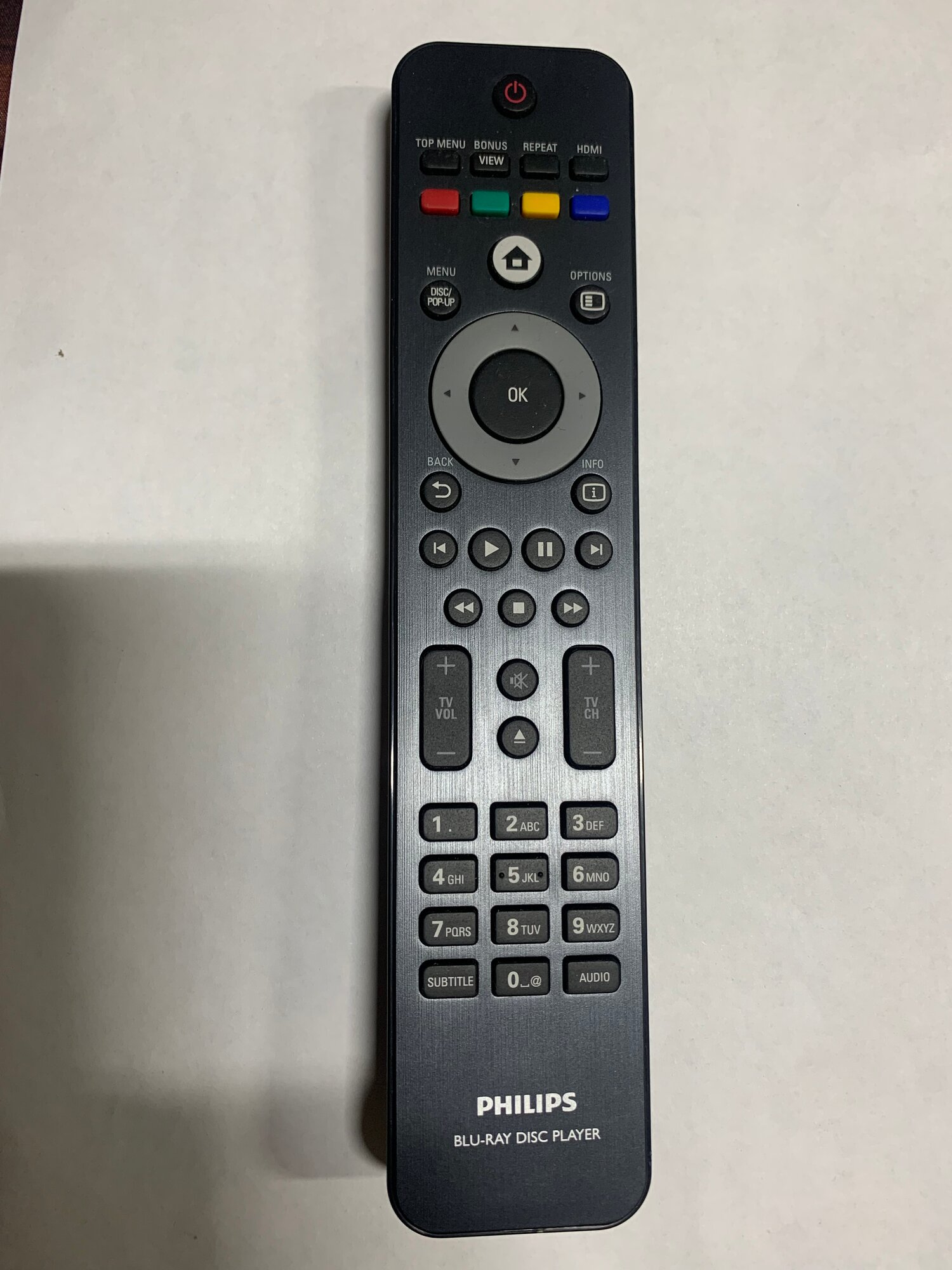 Пульт Philips RC2484401/01, для BD DVD устройств, оригинальный