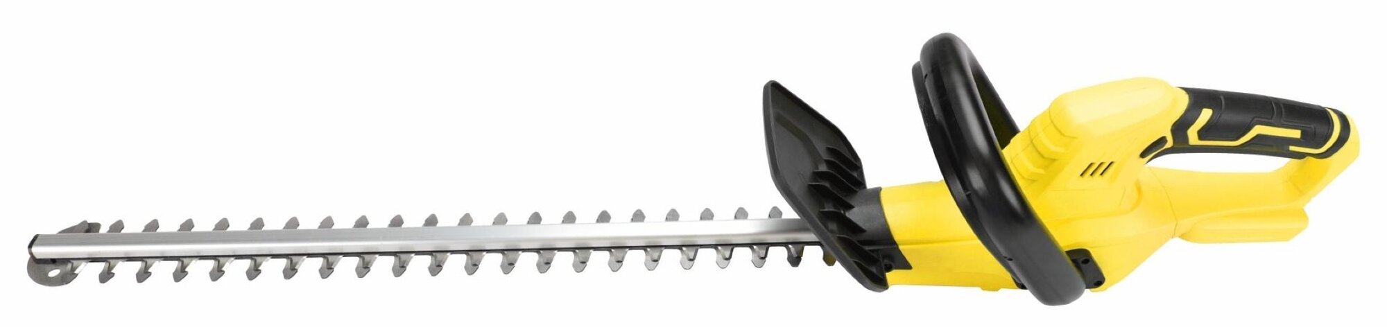 Кусторез аккумуляторный Huter / Хутер GET-20H, триммер двусторонний, желтый, Li-ion, 2Ач, толщина реза 14мм, 20В, 2кг / садовый инструмент