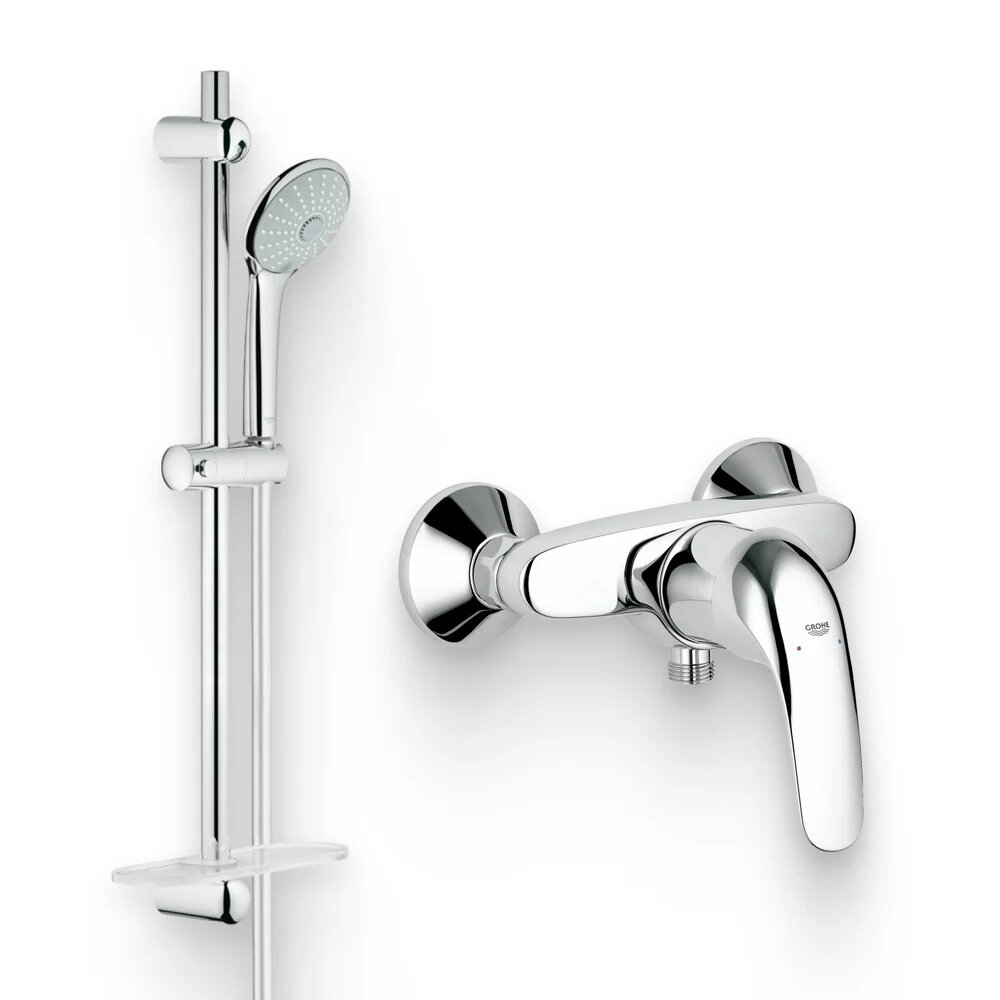 Душевой комплект Смеситель для душа Grohe Euroeco 32740000 / Гарнитур Euphoria 27266001