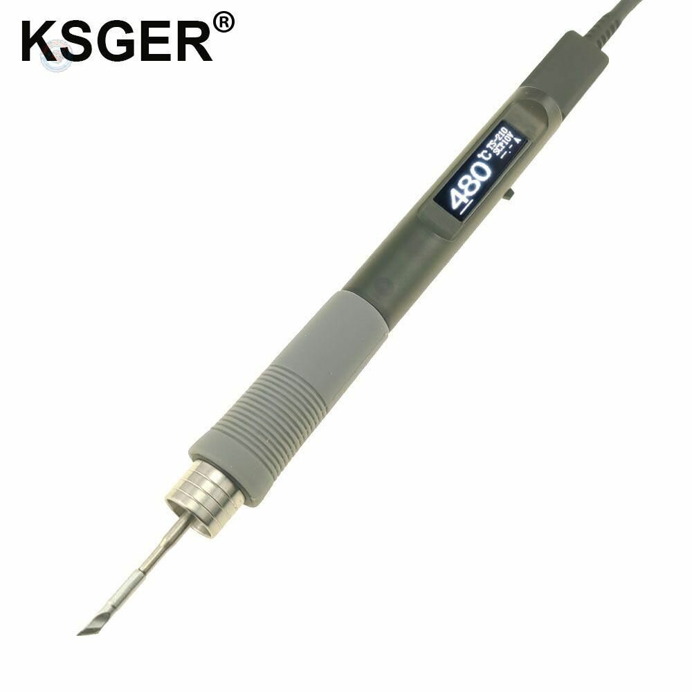Паяльная станция KSGER C210H, 70 Вт, регулировка температуры 150-500 C, TFT экран, Type-C и DC 5.5*2.1 мм, быстрый нагрев, паяльник для точных работ