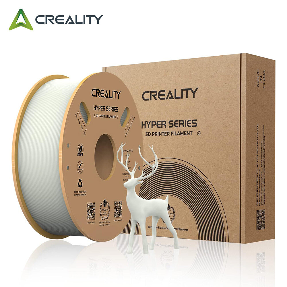 Филамент Creality Hyper Series PLA plastic 3D Printing 1kg белый