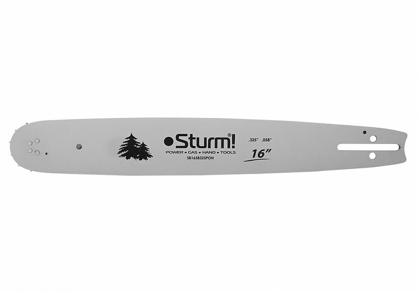 Шина 16" STURM SB1658325POH (1,5мм-0,325", 66зв) Длина шины - 16" / 40 см Количество звеньев - 66 Толщина звеньев - 1,5 мм