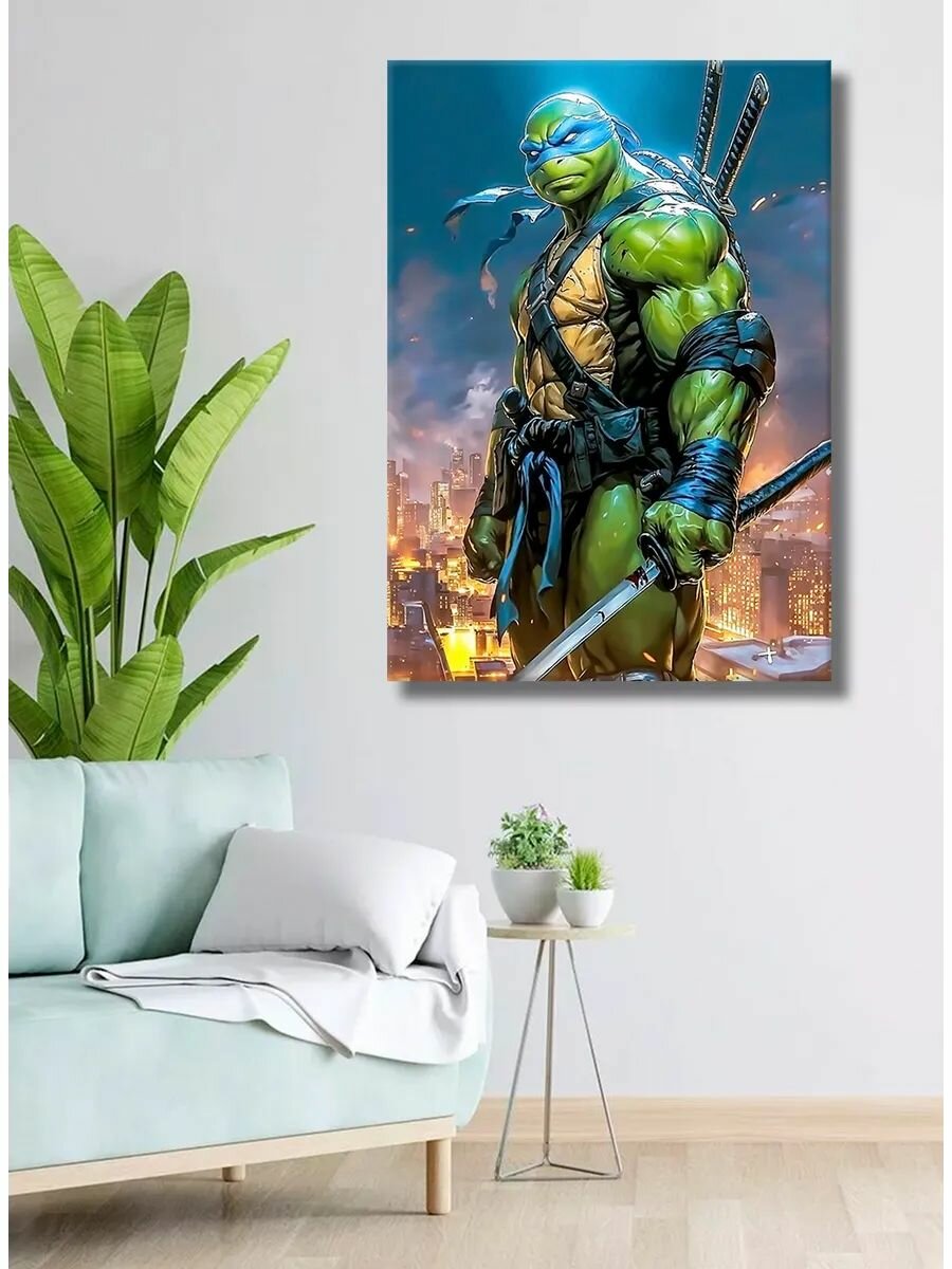 Картина "Воин ночного города", на стену 50х70см 1шт.