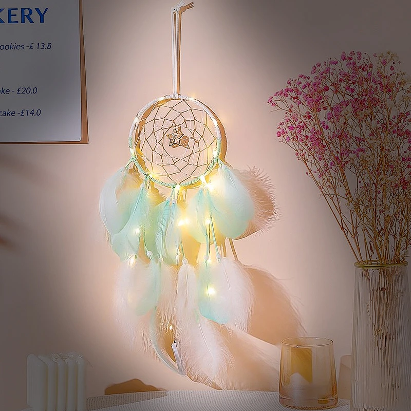 Ловец снов большой с подсветкой Ловец снов, украшения для дома