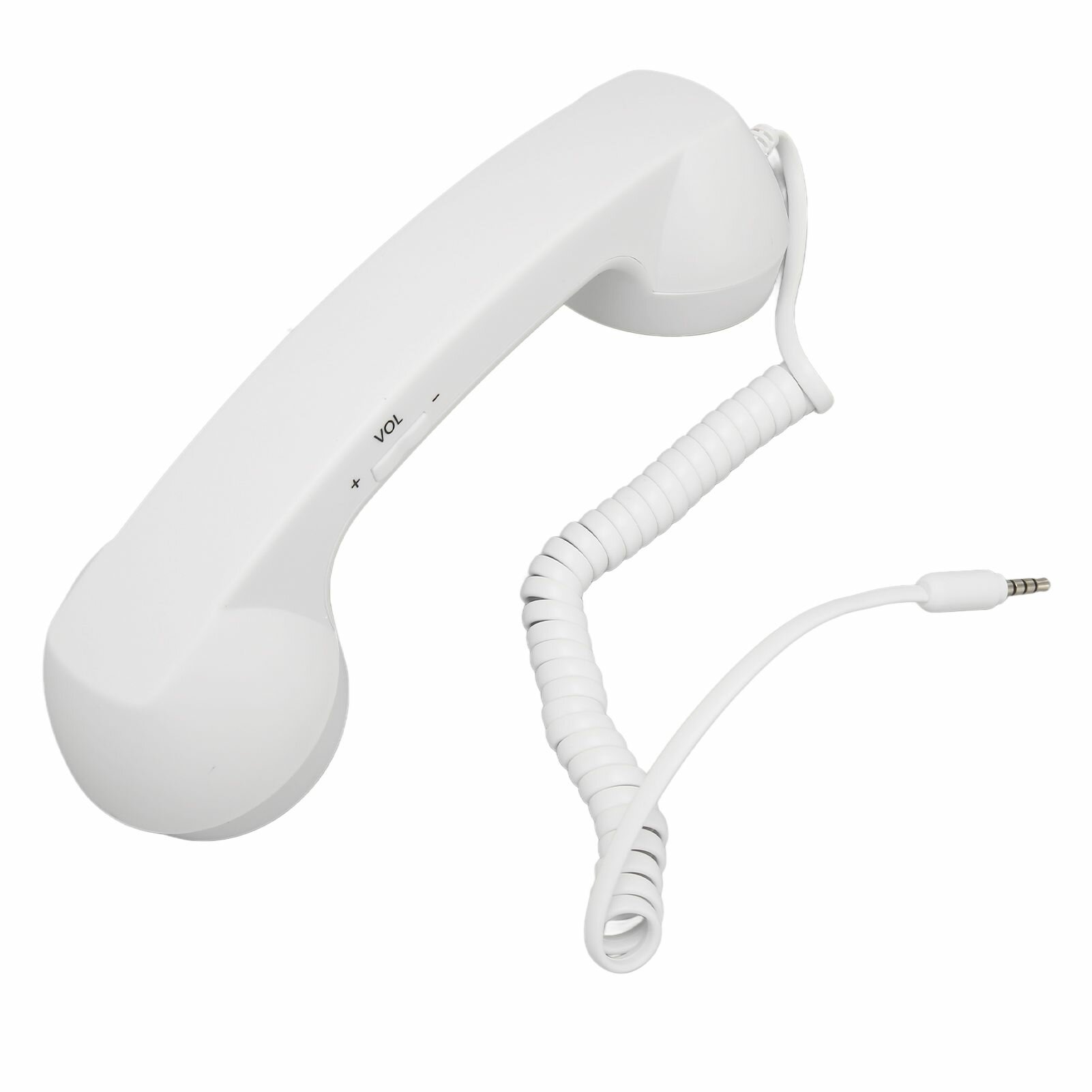 Ретро телефонная трубка с 3.5 мм jack, белая