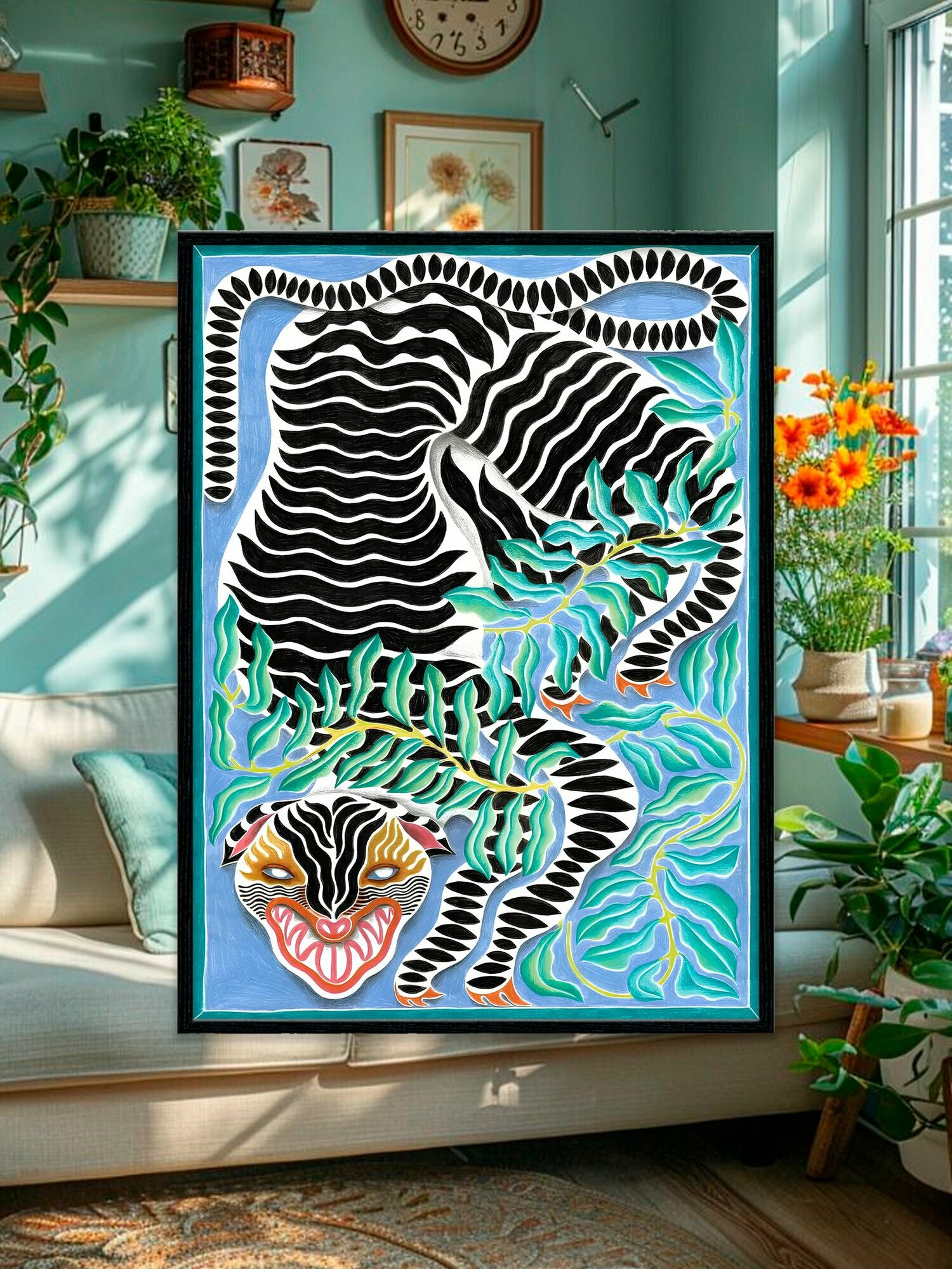 Интерьерный постер "Big Cat" в стиле pinterest, 30x40 см