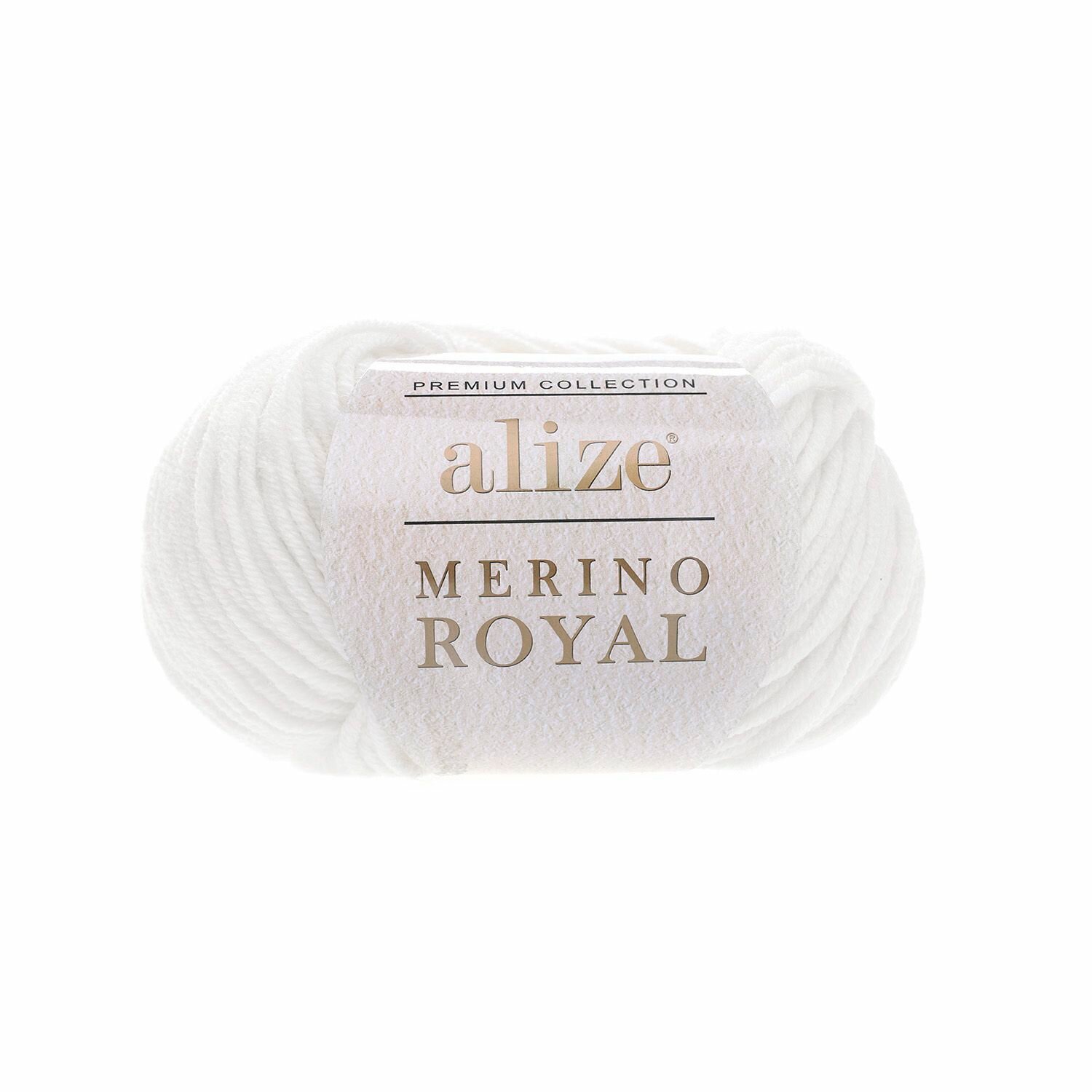 Пряжа Alize Merino Royal 55 (10 мотков, 50г/100м) белый