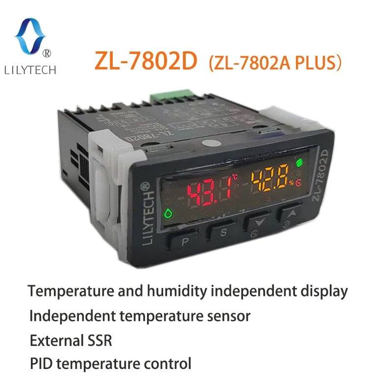 ZL-7802D,100-240VAC, инкубатор температуры и влажности, многофункциональный автоматический инкубатор, контроллер инкубатора, Lilytech