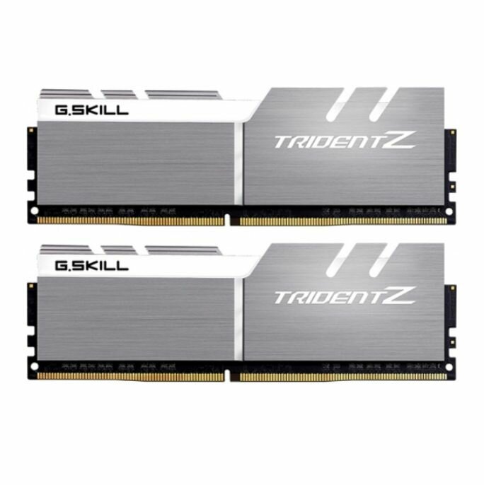 Оперативная память G.SKILL TRIDENT Z Silver-White (F4-3200C16D-16GTZSW) DIMM DDR4 16 ГБ - DDR4, 8 ГБ х 2 шт, 3200 МГц