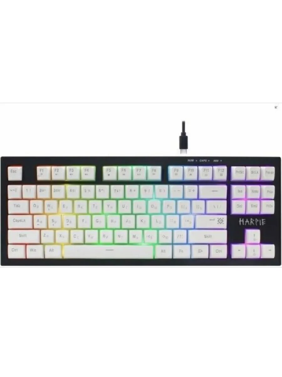 Клавиатура проводная компактн Harpie GK-401 RU игровая+RGB
