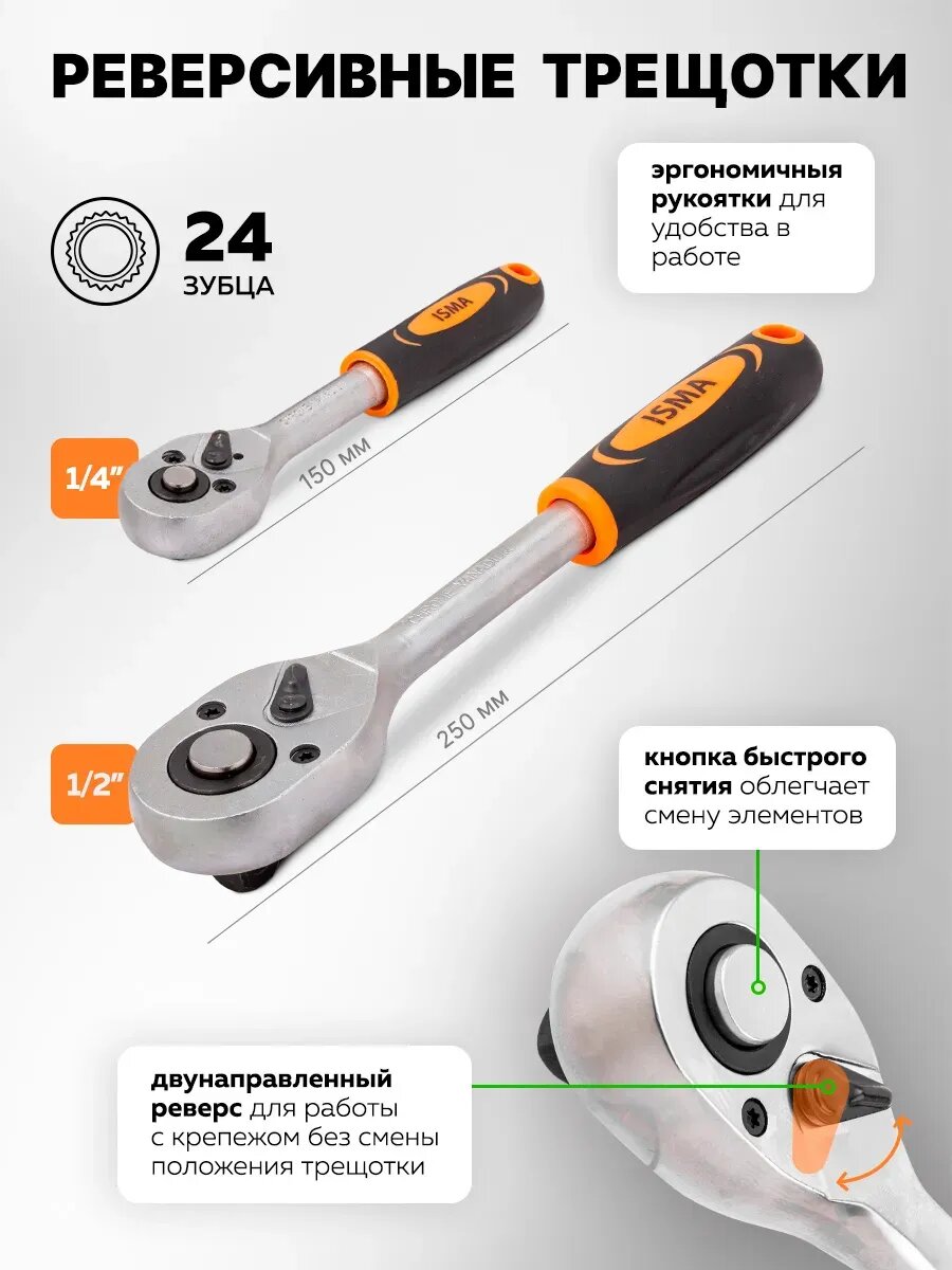 Набор инструментов для автомобиля 115 предметов