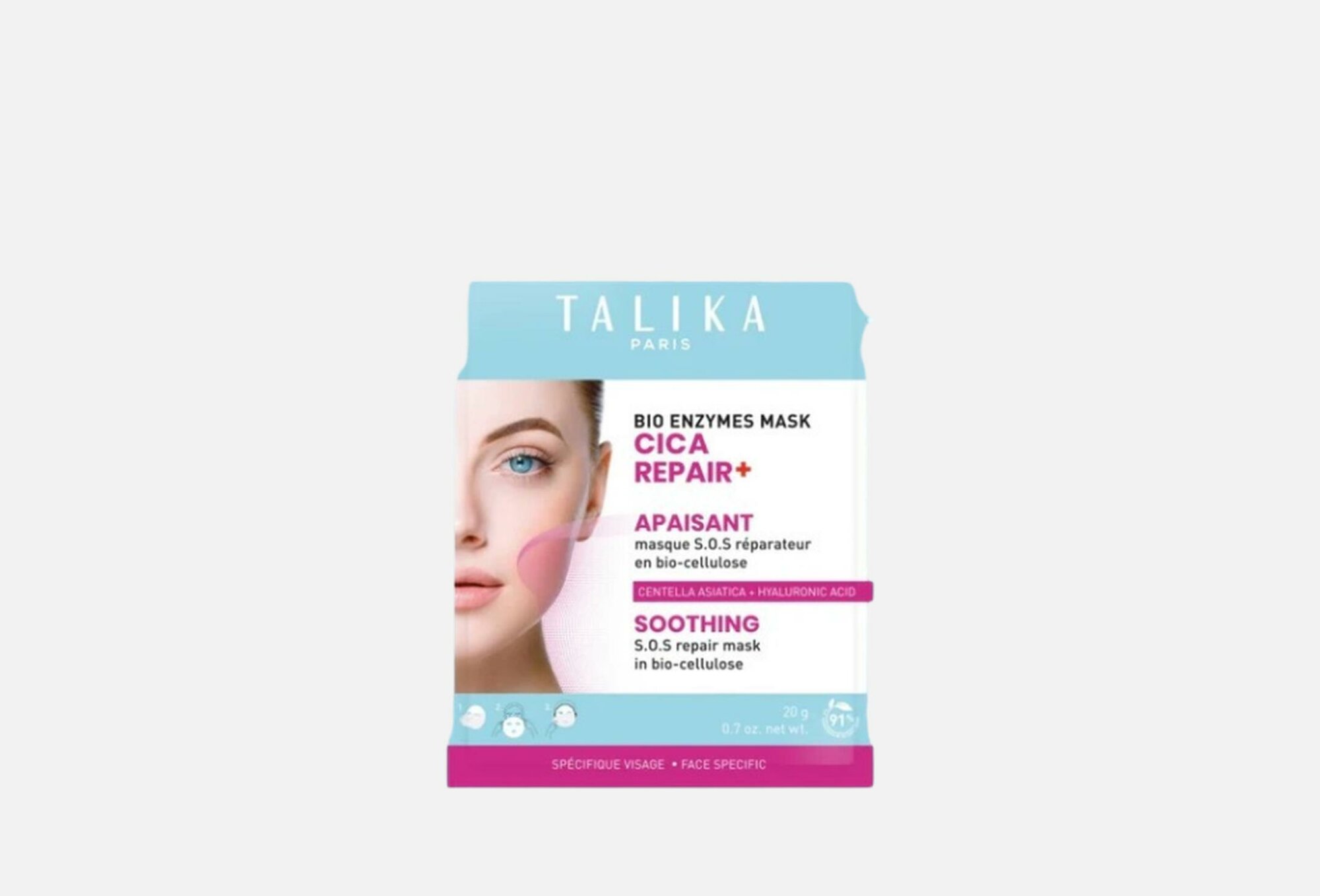 Успокаивающая маска для лица TALIKA Bio Enzymes Mask Cica Repair 20 г