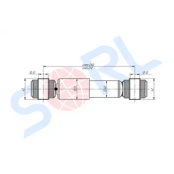 SORL 5003130190 амортизатор кабины 212 / 240, o / o, 12x42 / 12x42 \ volvo