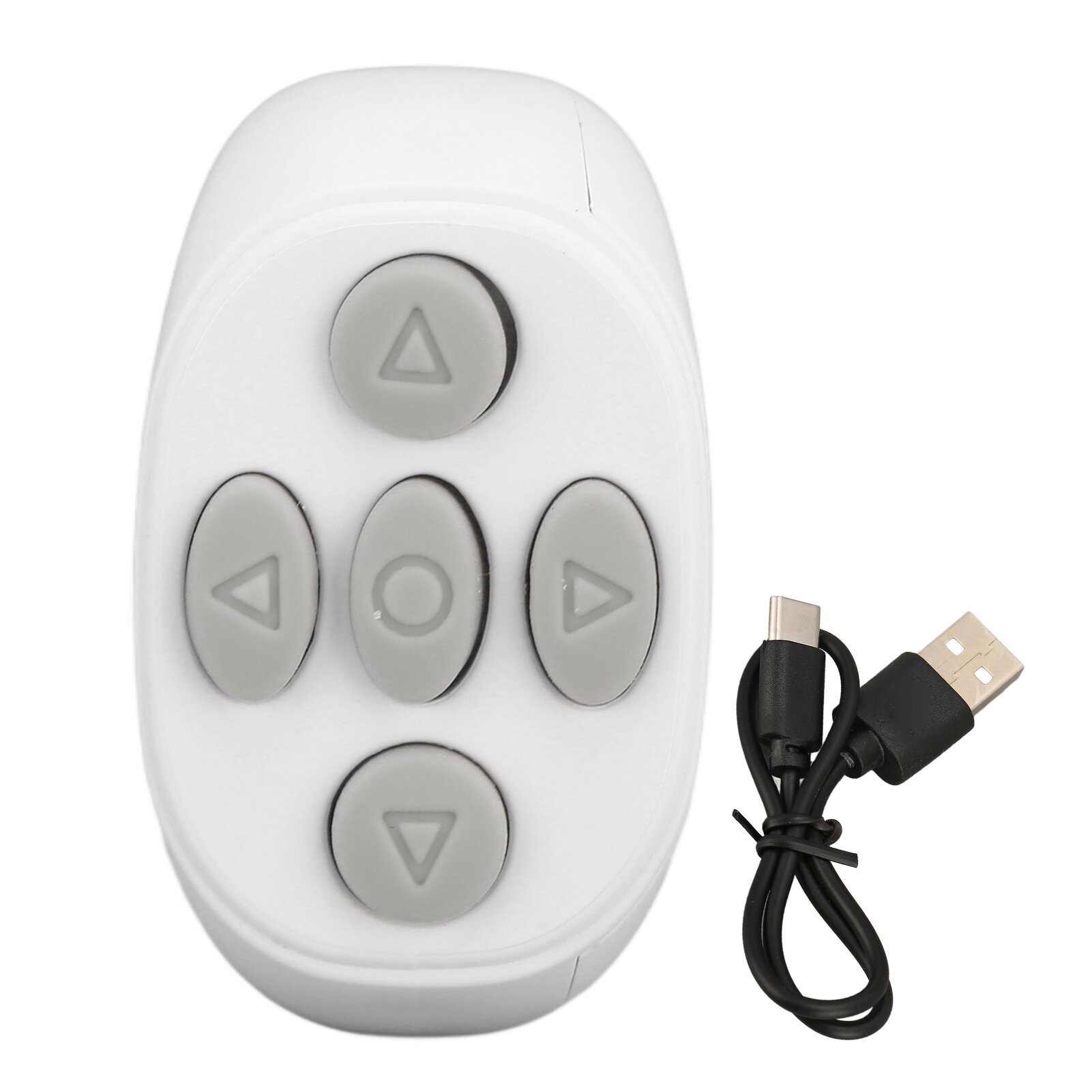 Bluetooth Remote Control Multi Function Ring Design Wireless Phone Selfie Shutter for Home White