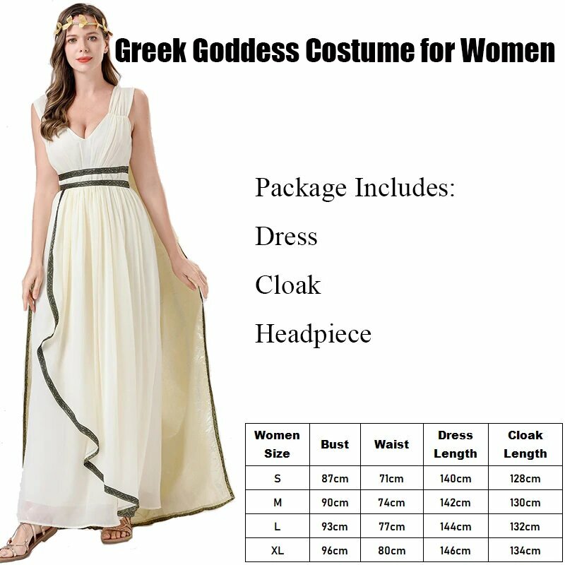 Женский костюм греческой богини Adult M, Women