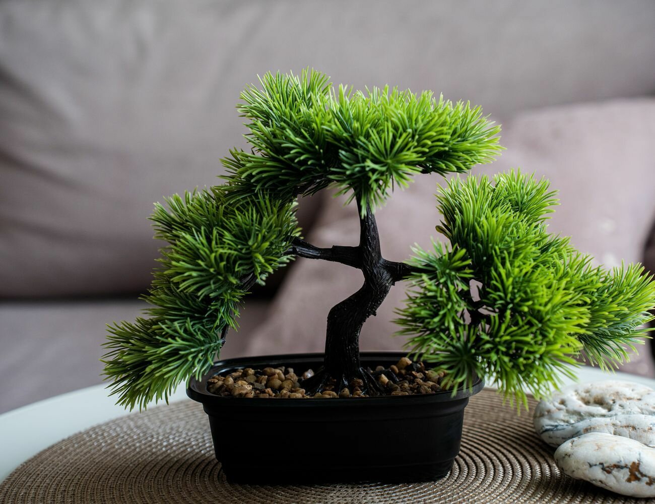 Искусственное растение бонсай пиния пушистая, 28х23 см, Edelman 1128799