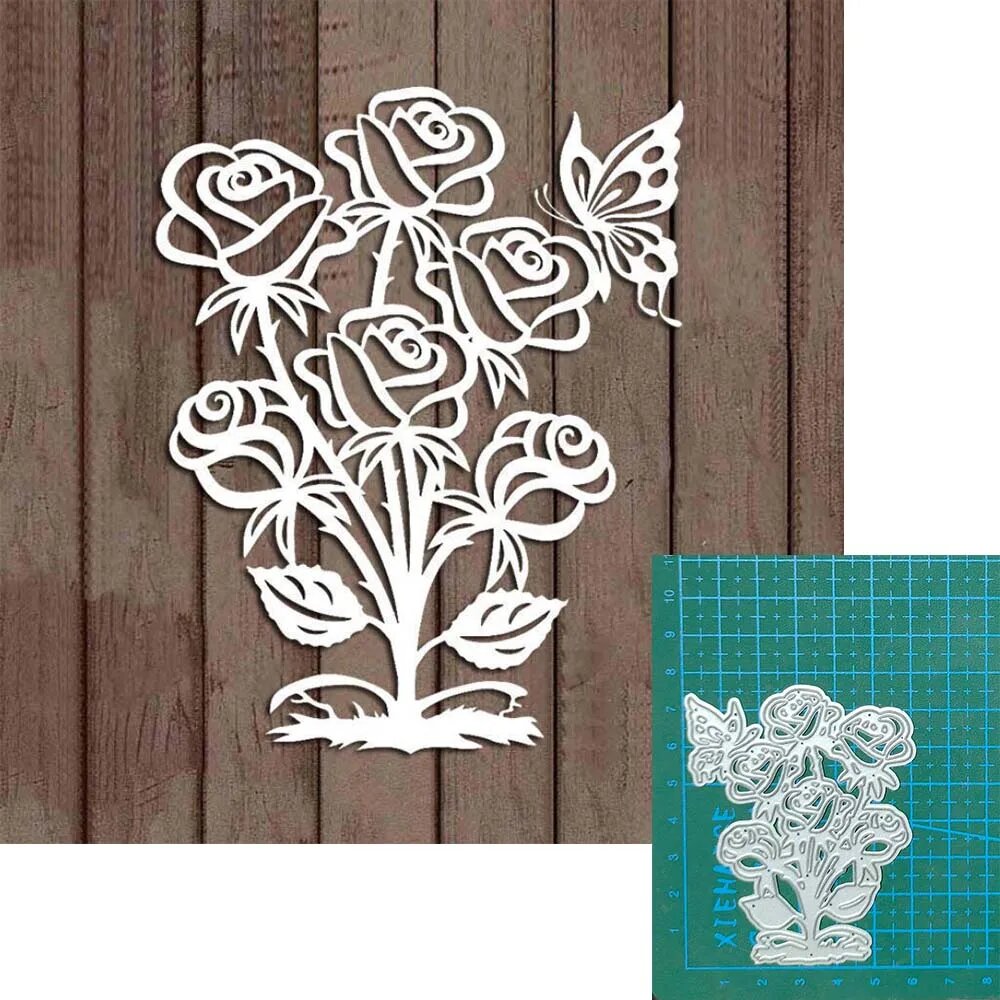 Металлическая пресс-форма цветок для скрапбукинга