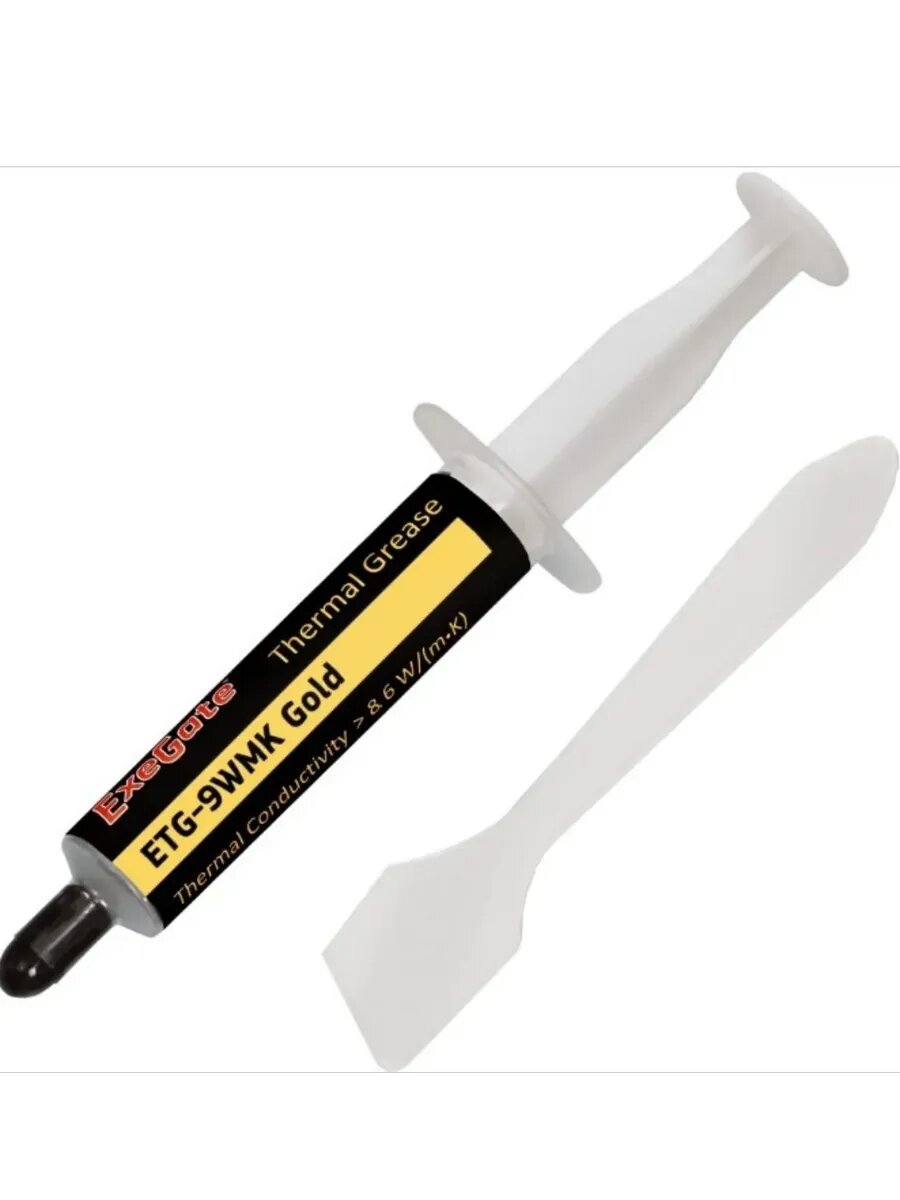 Термопаста EX282344RUS ETG-9WMK Gold, шприц с лопаткой, 8г