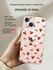 Чехол на Apple iPhone 13 mini / Айфон 13 мини с принтом "Вишни и ленточки", проз...