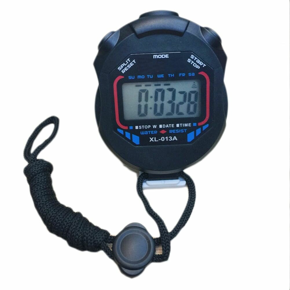Многофункциональный электронный спортивный секундомер-таймер XL-013, водонепроницаемый, большой ручной таймер для фитнес-тренировок и судейства