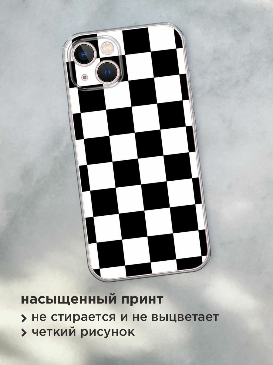 Чехол на Apple iPhone 13 / Айфон 13 с принтом "Шахматная доска" — фото 1
