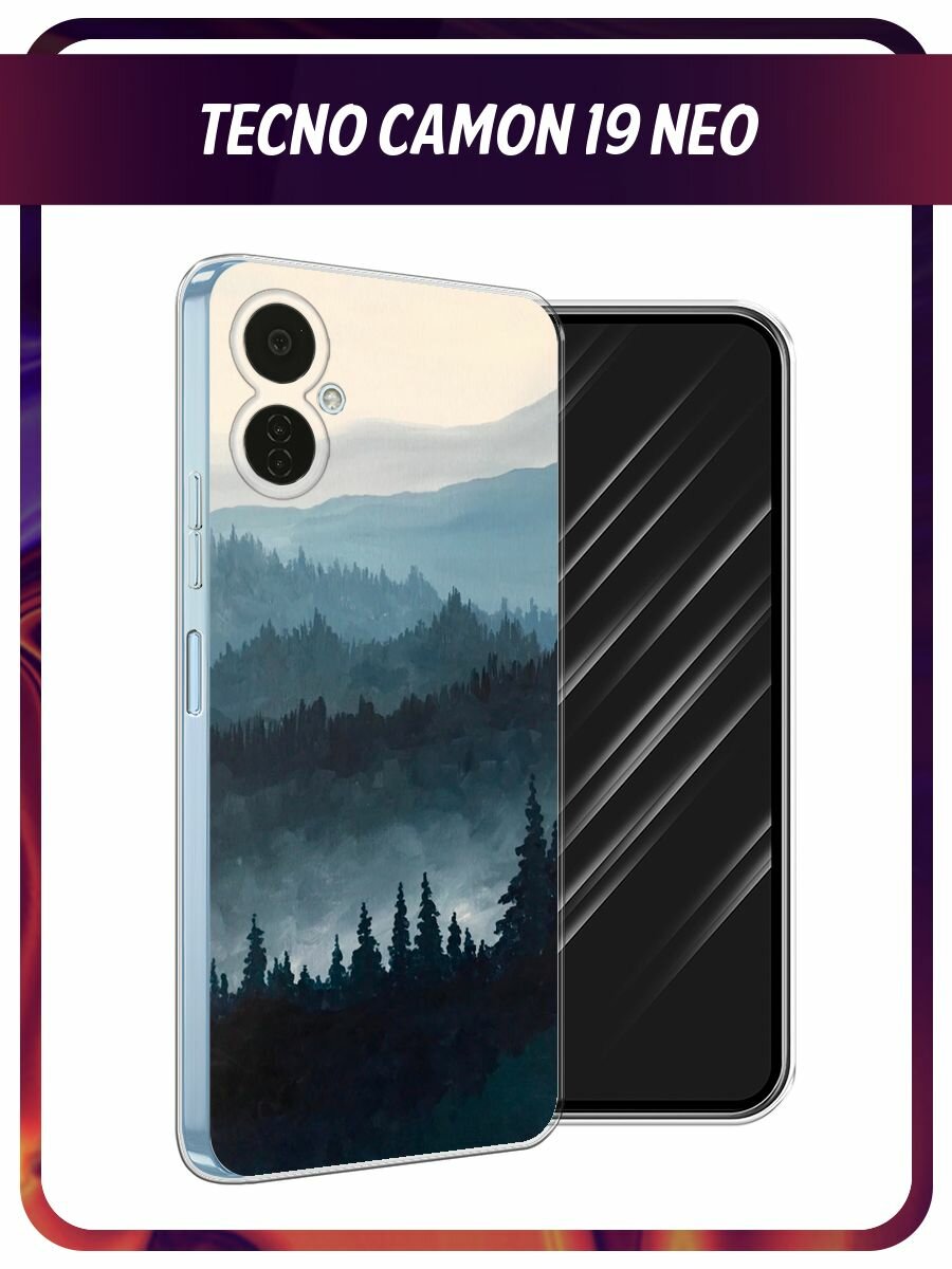 Чехол на Tecno Camon 19 Neo / Техно Камон 19 Нео с принтом "Туманные горы"