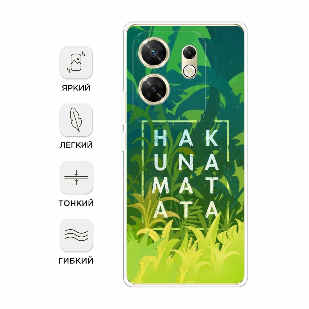 Чехол на Infinix Zero 30 4G / Инфиникс Зеро 30 4G с принтом Акуна Матата — фото 1