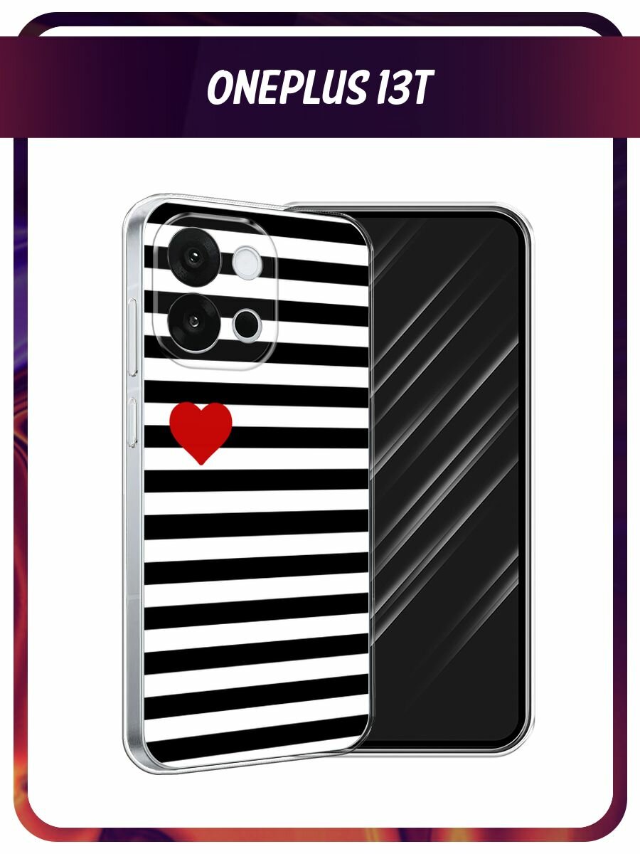 Чехол на OnePlus 13T / Ван Плас 13Т с принтом "Красное сердце"